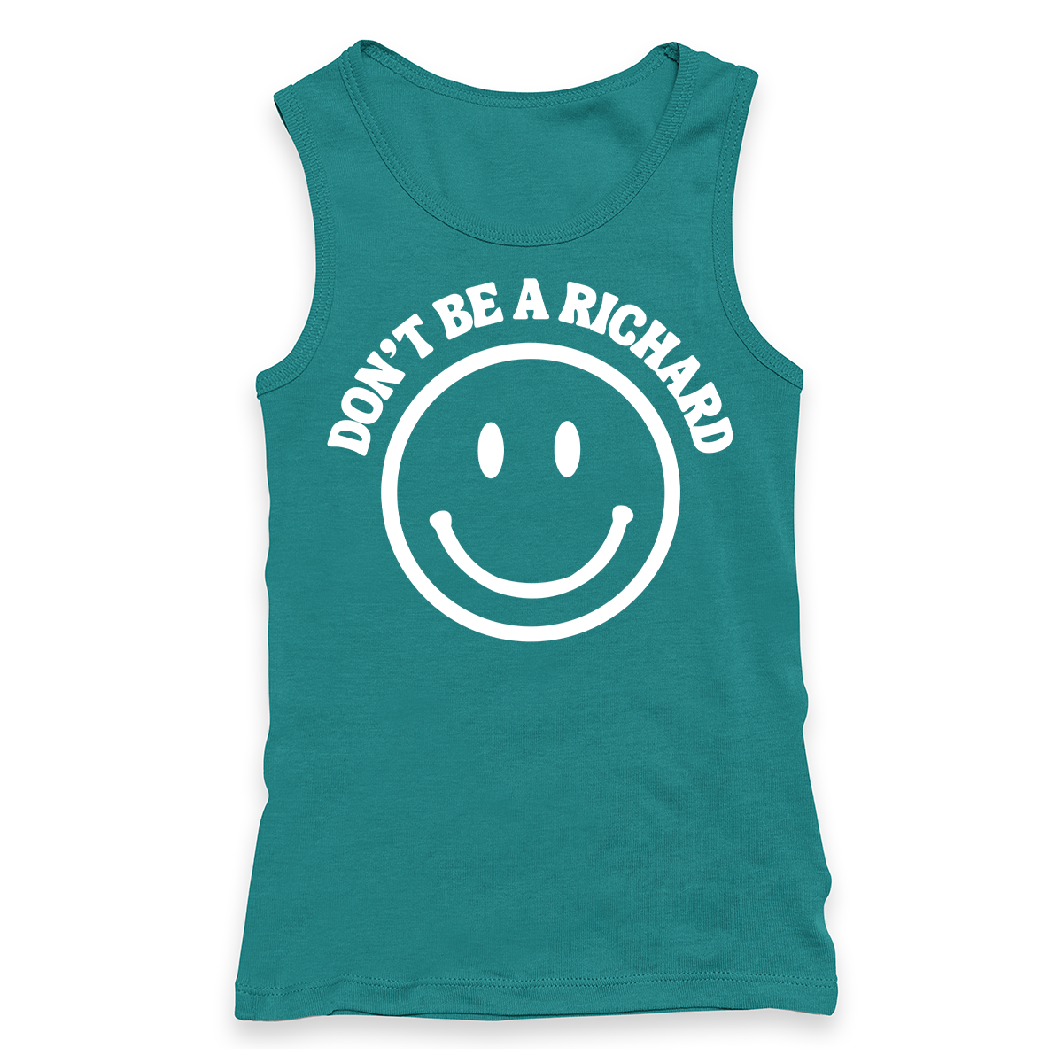 Don't Be A Richard Racerback Tank – tcb co.
